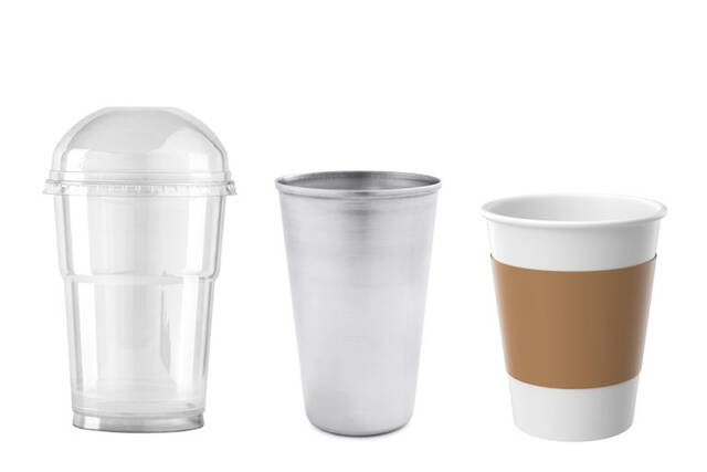 Recyclable disposable cups store